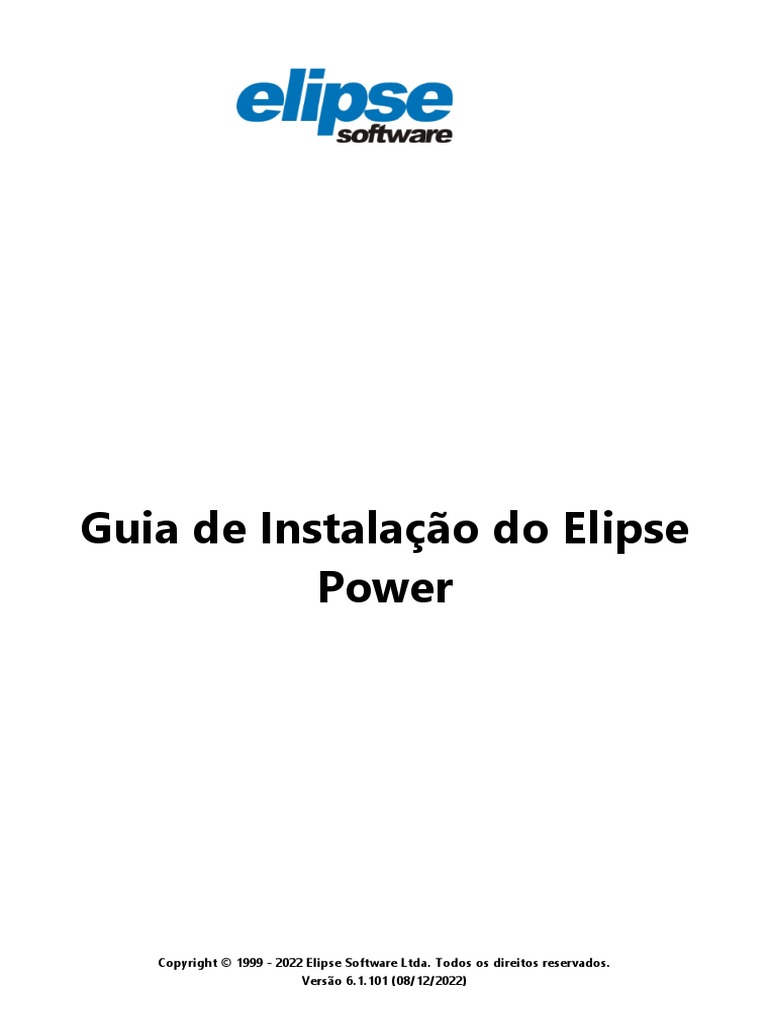 Guia de Instalação do Elipse Power(6.1.101) | PDF | Microsoft Windows ...