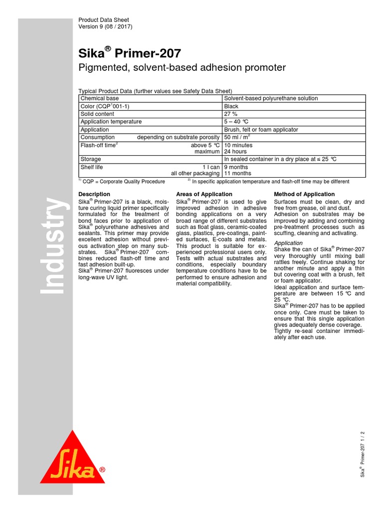 Sika Primer 207 | PDF