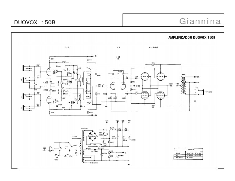 Giannini Duovox 150B | PDF