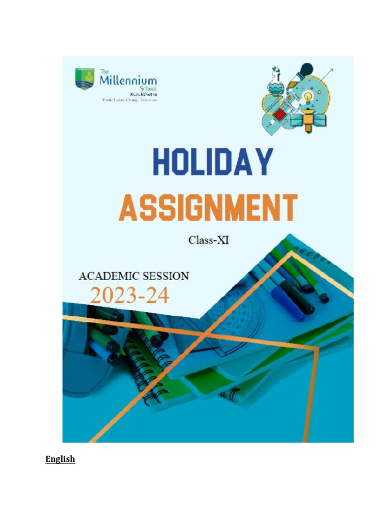 Class XI English Holiday Assignment 2023 | PDF | Computers Class XI English Holiday Assignment 2023 | PDF | Computers