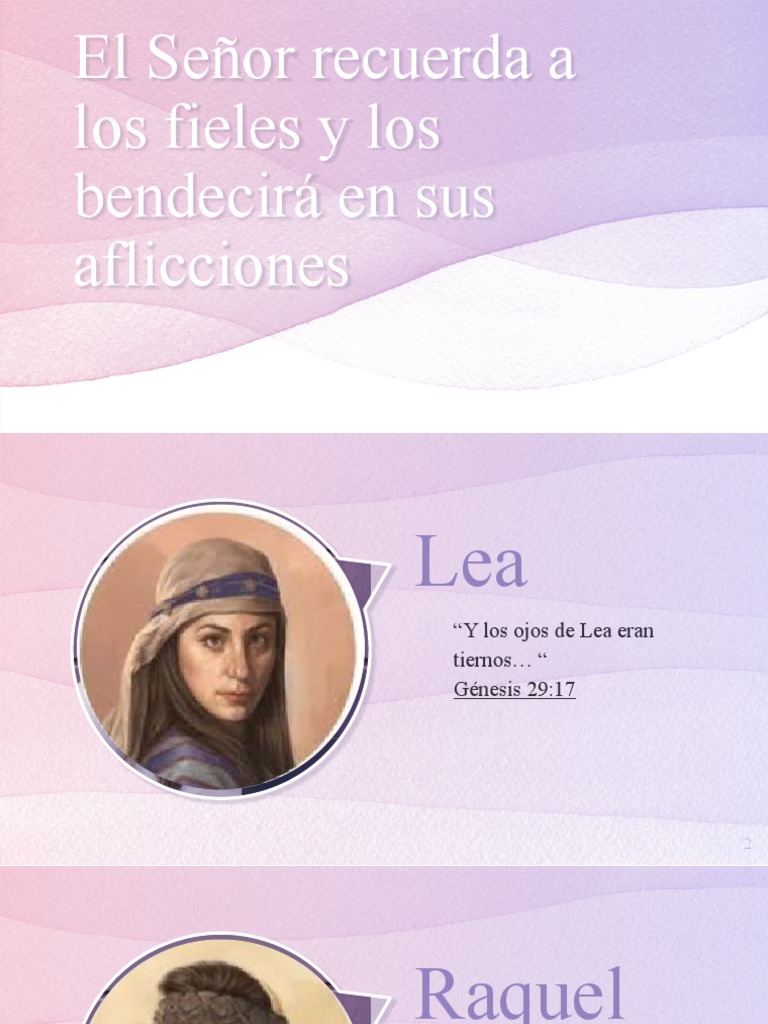 Raquel y Lea Rut y Noemi | PDF | Amor | Rachel