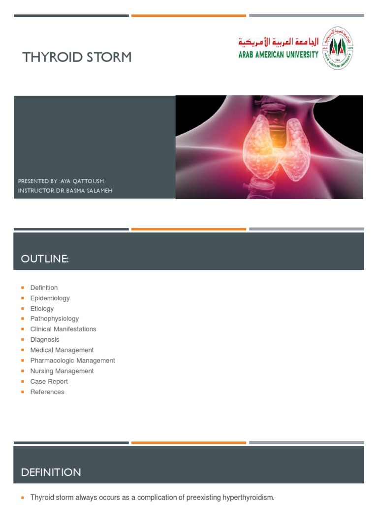 Thyroid Storm | PDF | Hyperthyroidism | Causes Of Death