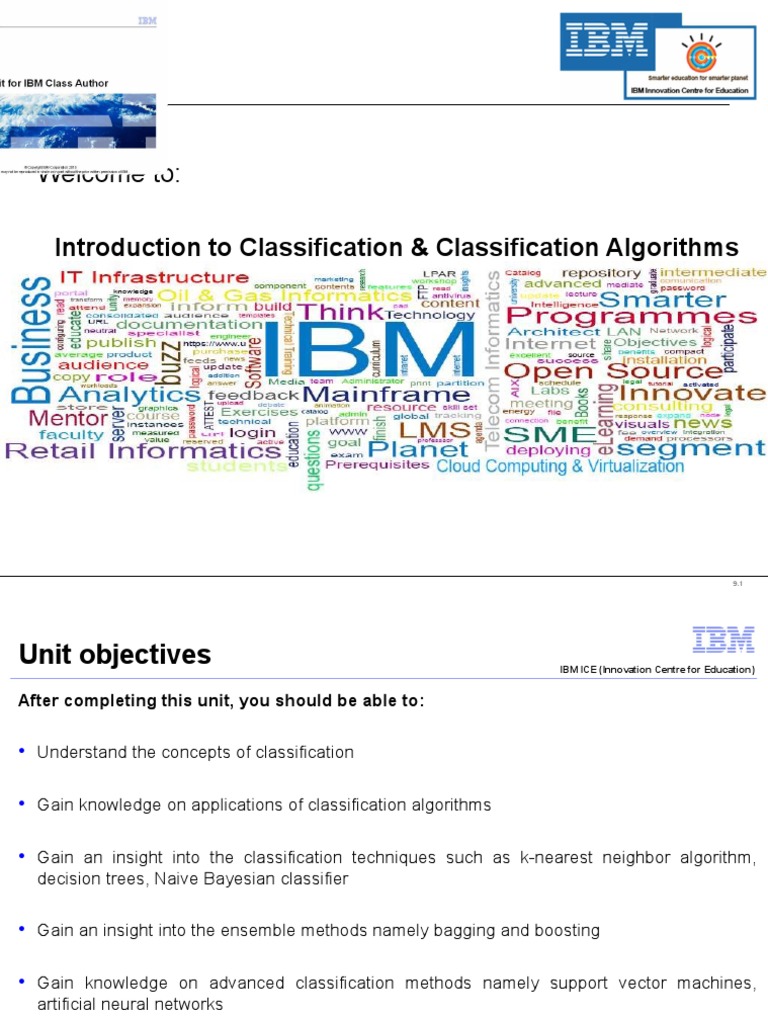 Welcome To:: Introduction To Classification & Classification Algorithms | Download Free PDF ...
