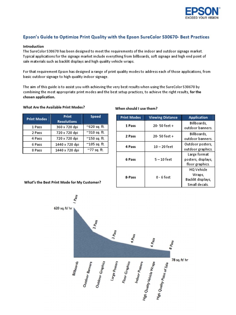 Epson%u2019s Guide To Optimize Print Quality | PDF