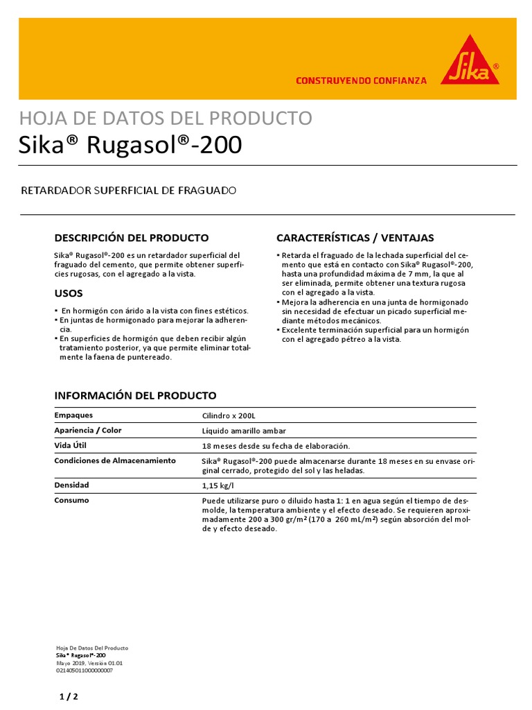 Rugasol 200 | PDF | Tecnologia e Engenharia