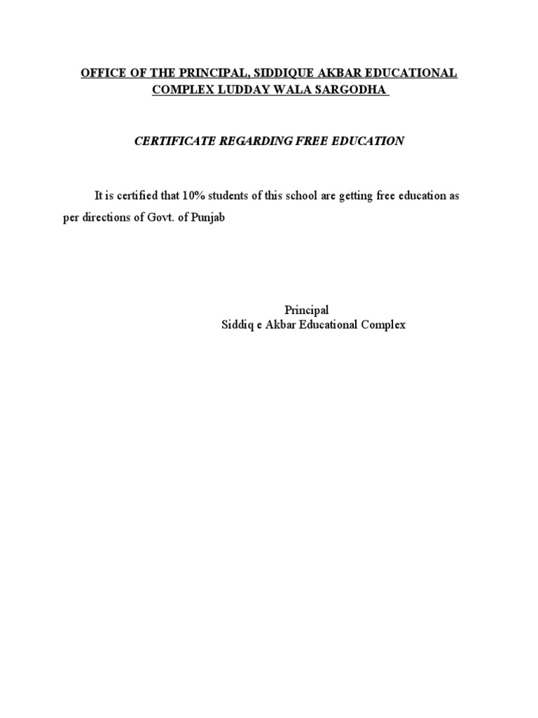 Free Education | PDF