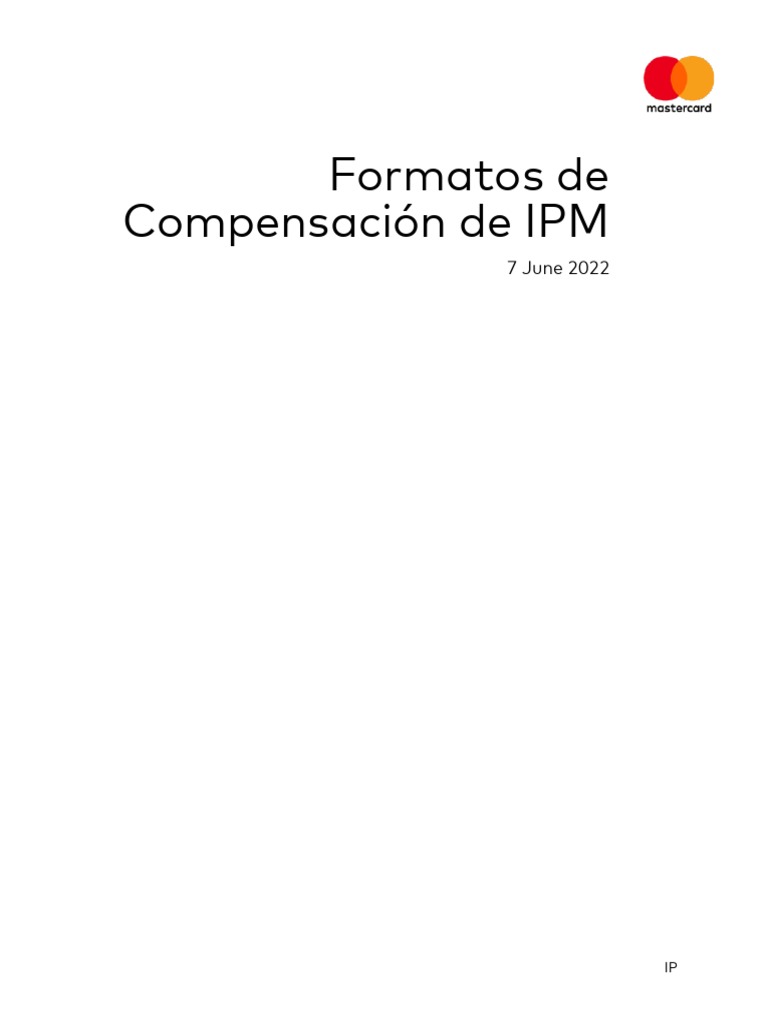 IPM Clearing Formats Es-Jun2022 | PDF