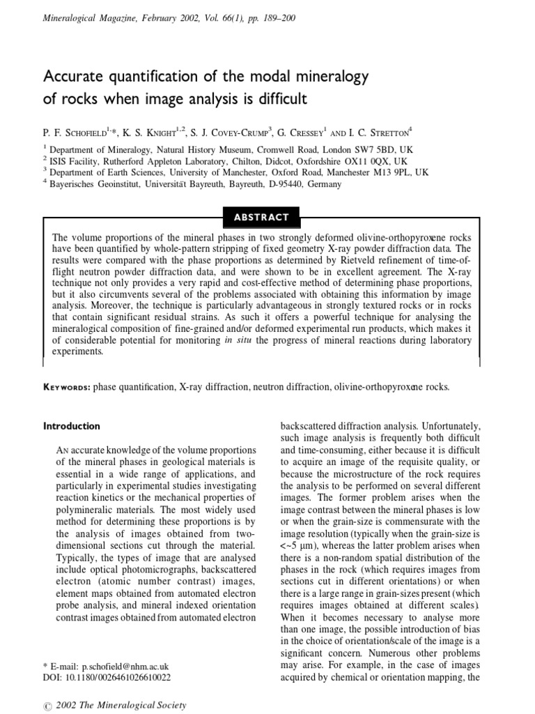 Schofield 2002 | PDF | X Ray Crystallography | Diffraction