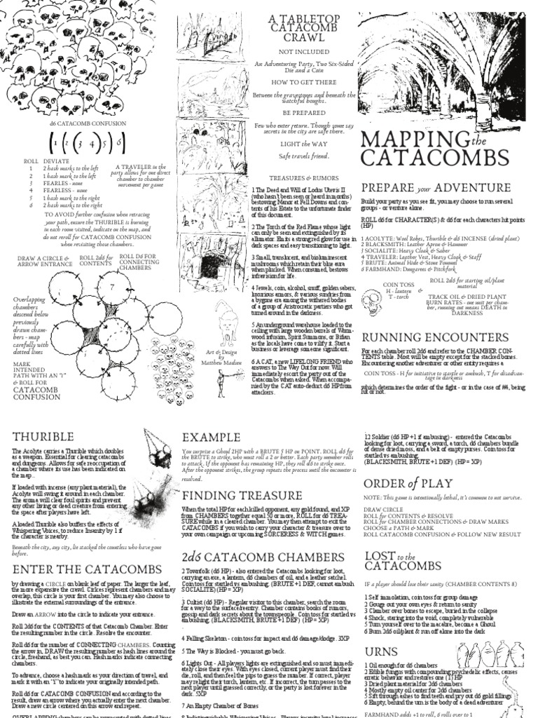 MAPPING the CATACOMBS - A Sorceress & Witch Adventure Pamphlet VER3 ...
