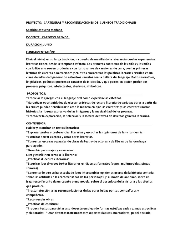 Cuentos Tradicionales | PDF