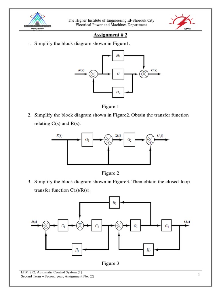 Automatic Control System Assignment 2 | PDF | Science & Mathematics ...