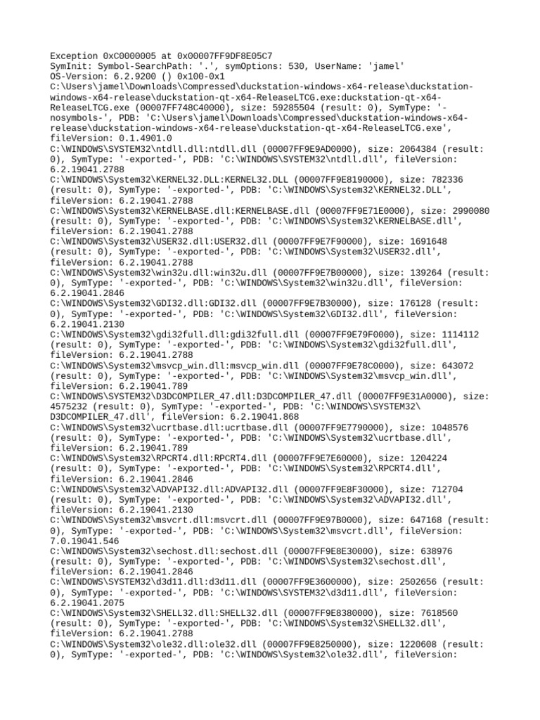Crash 1132 | PDF | Windows Nt | Computer Libraries