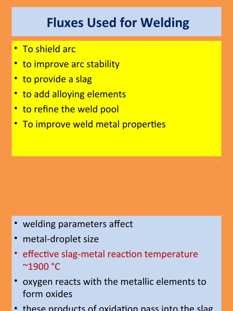 Fluxes in Welding | PDF | Construction | Welding