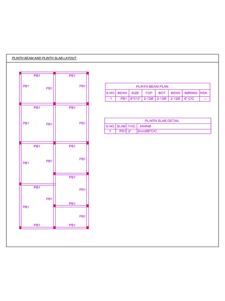 Plinth Beam and Slab | PDF