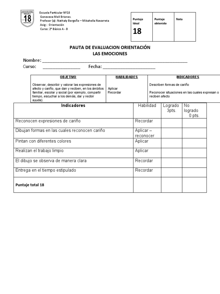 Evaluacion 2 Basico Orientacion | PDF