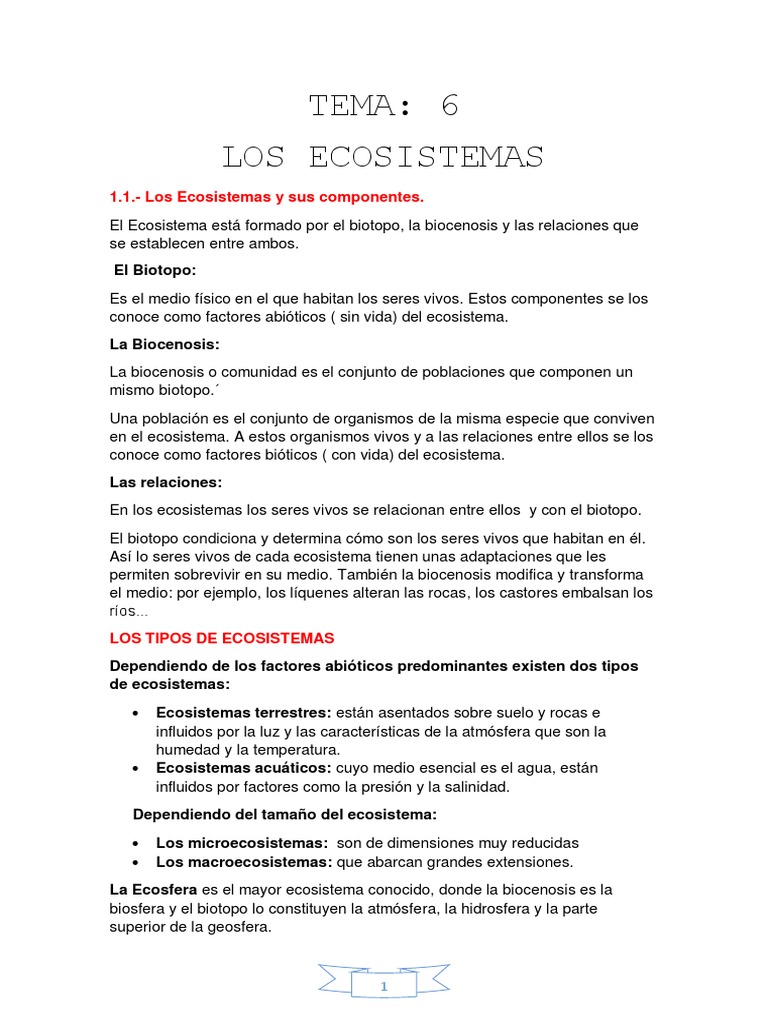 Los Ecosistemas | PDF | Ecosistema | Red alimentaria