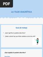 Acento Diacrítico - Ejercicio de Práctica | PDF