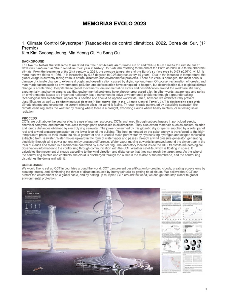 Memorias Evolo 2023 | PDF | Water | Solar Energy