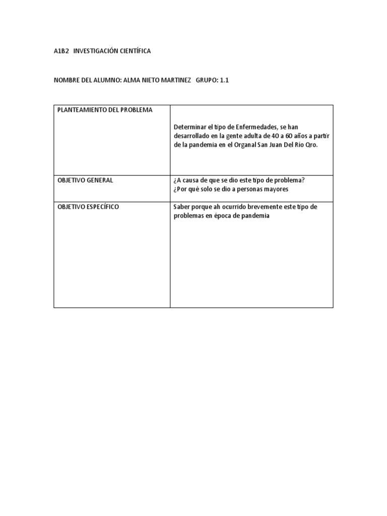 A1b2 Investigación Científica | PDF