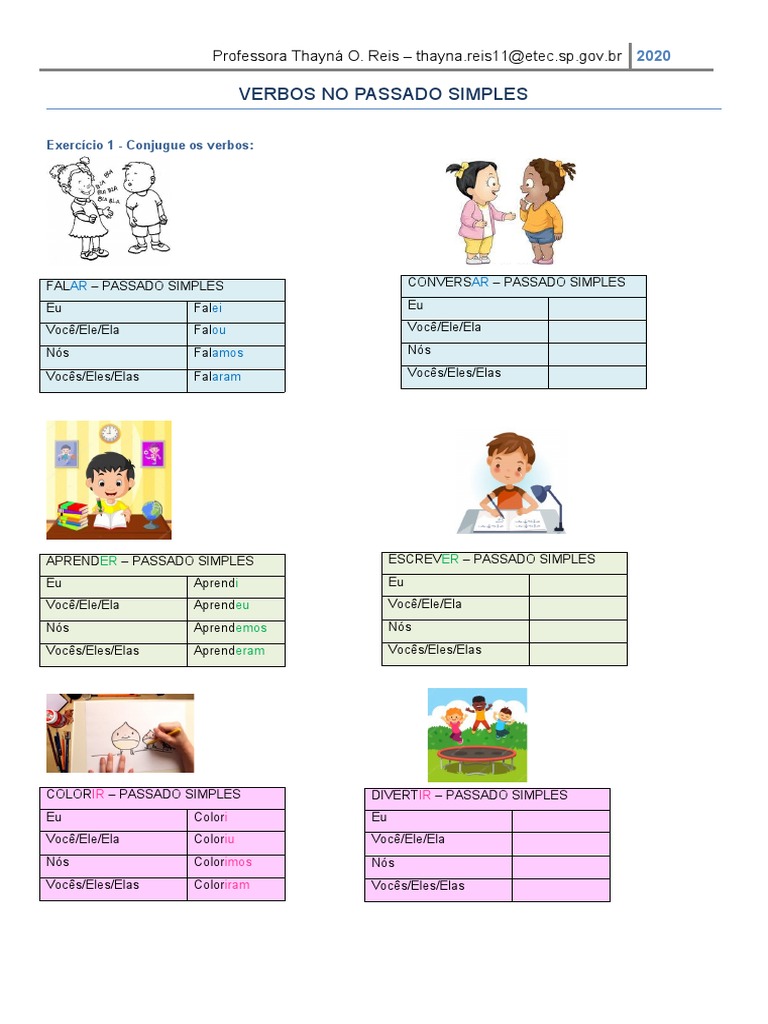 Verbos No Passado Simples | PDF