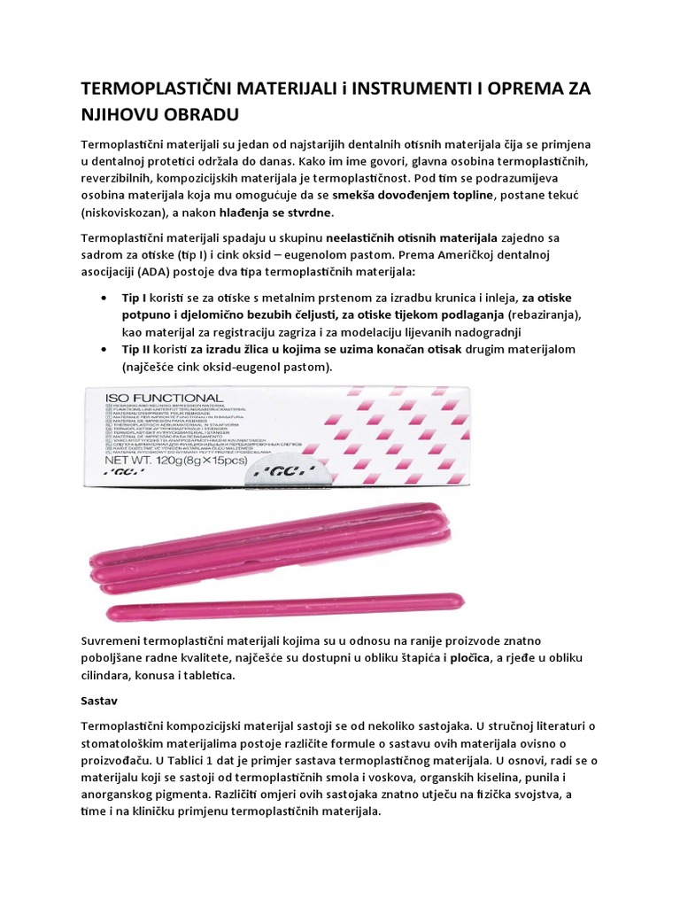 18 Termoplastični Materijali | PDF