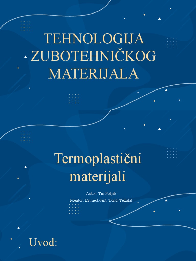 Tin Poljak Termoplastični Materijal | PDF