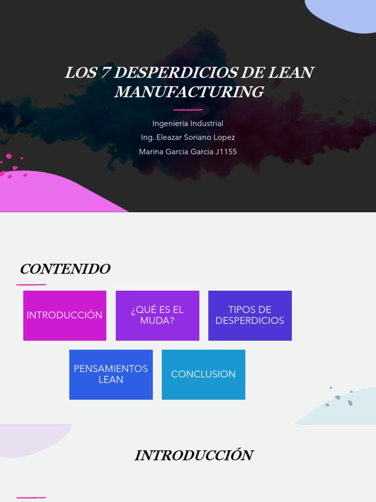 INGENIERIA INDUSTRIAL LOS 7 DESPERDICIOS DE LEAN MANUFACTURING Marina ...