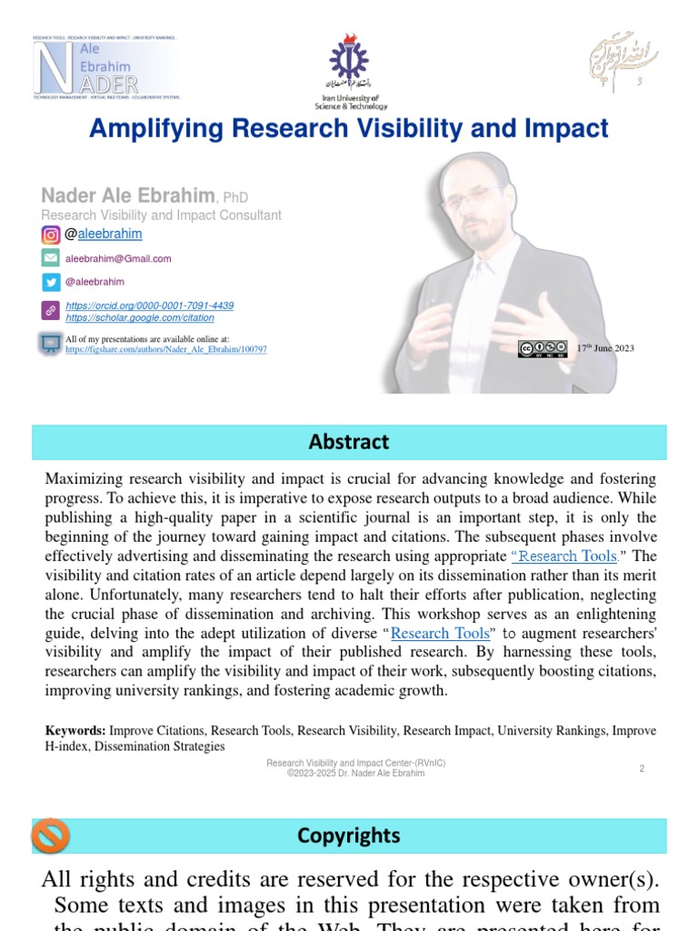 Amplifying Research Visibility and Impact | PDF Amplifying Research Visibility and Impact | PDF