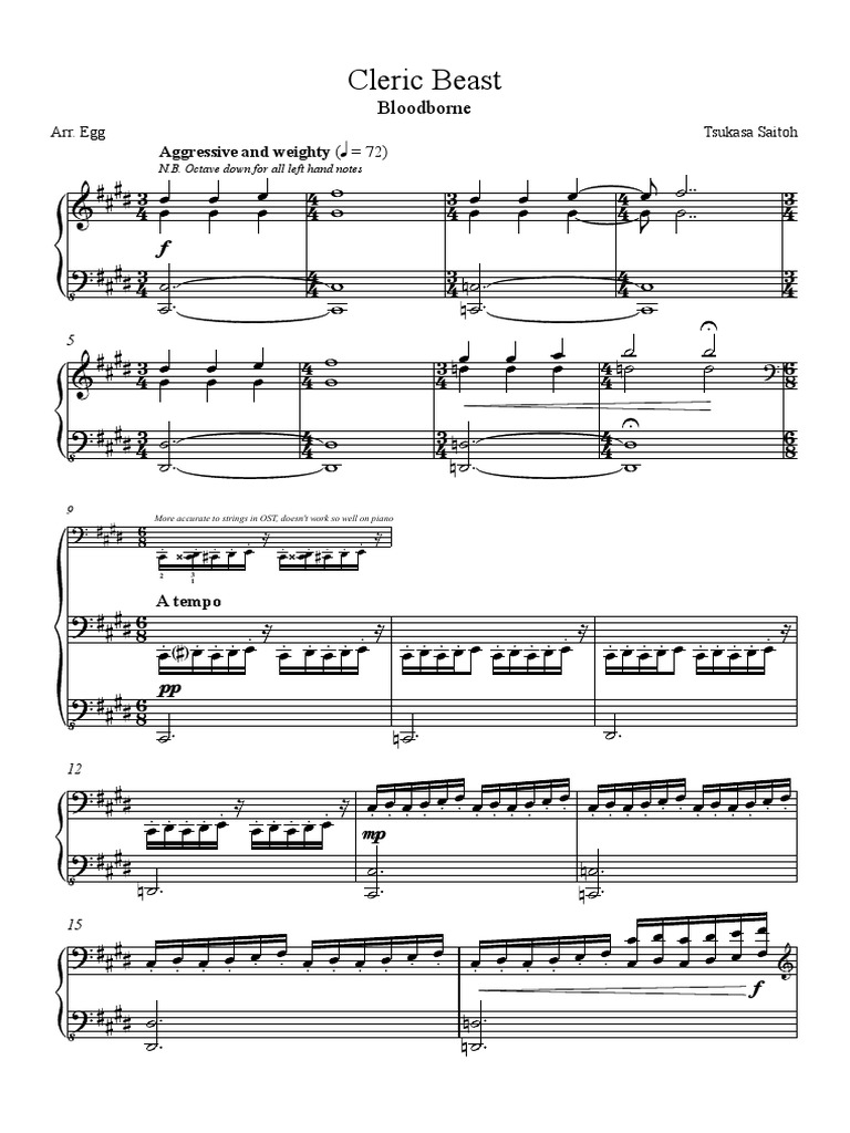 Cleric Beast | PDF | Musical Compositions | Music Theory