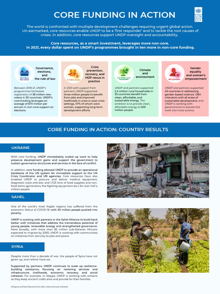 UNDP Partners Case For Core 1-PAGER | PDF | United Nations Development ...