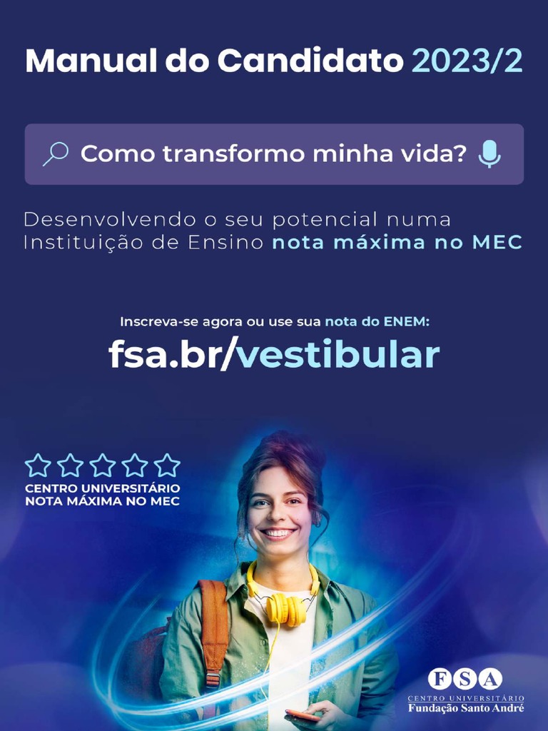Manual Do Candidato Vestibular 2023 2 V4 3 Pdf