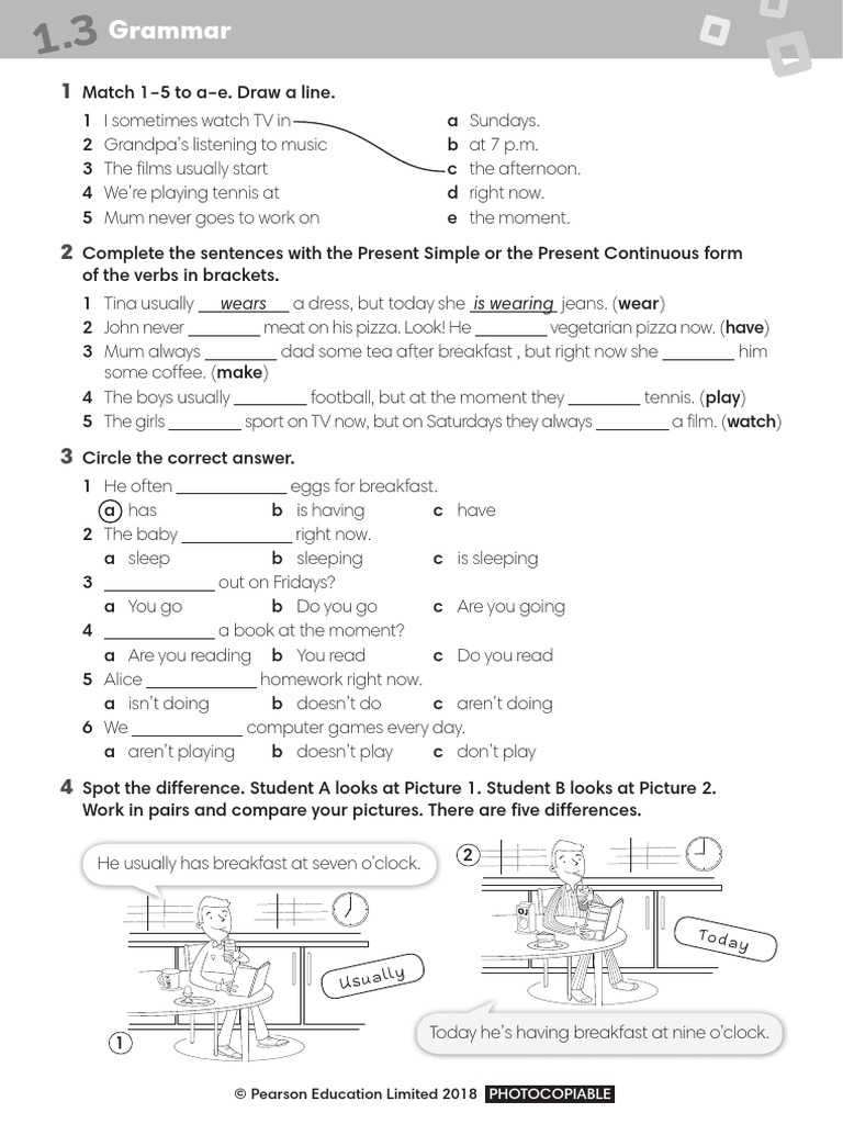 gg3 Unit1 Grammar3 | PDF