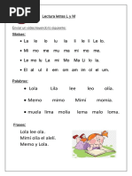 Cuadernillo Lectoescritura M, P, L, S | PDF | Comunicación humana ...