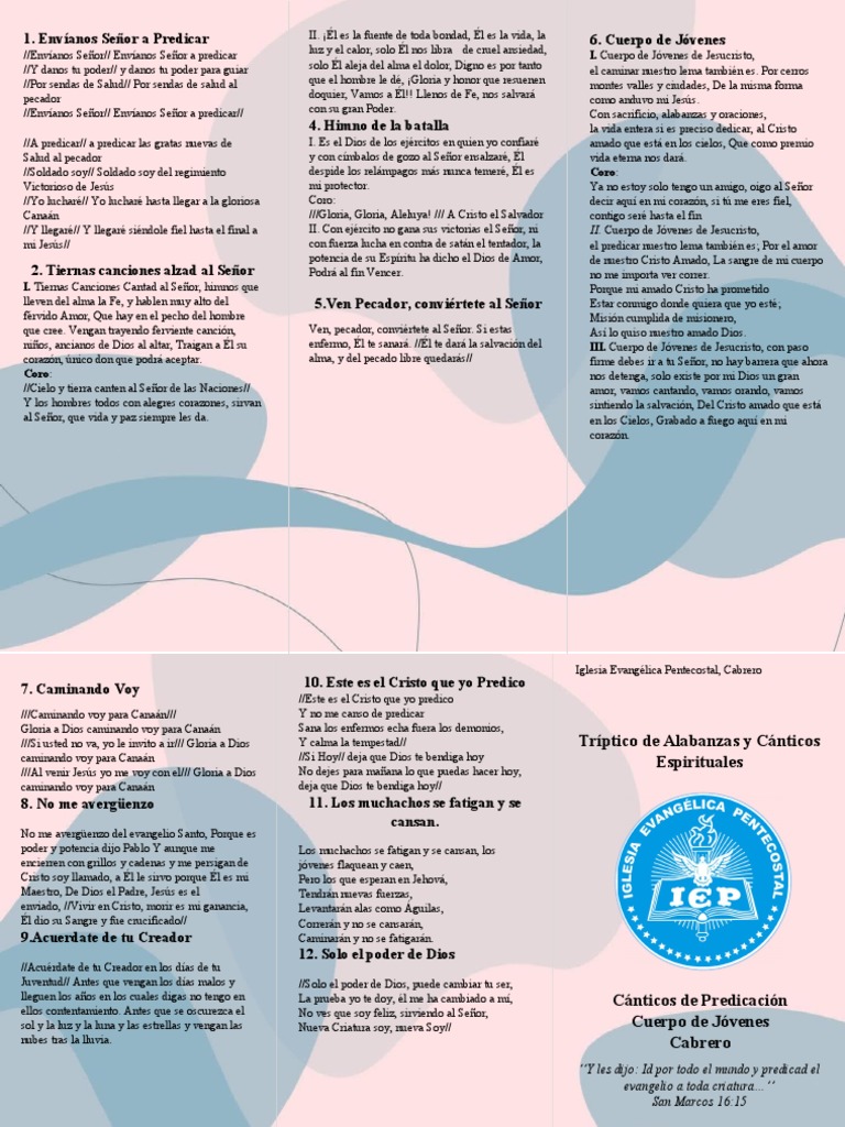 Triptico Predicacion | PDF