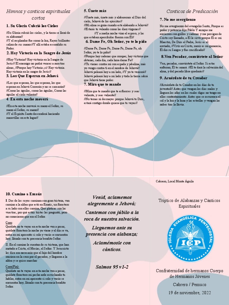 Triptico | PDF | Jesús | Creencia religiosa y doctrina