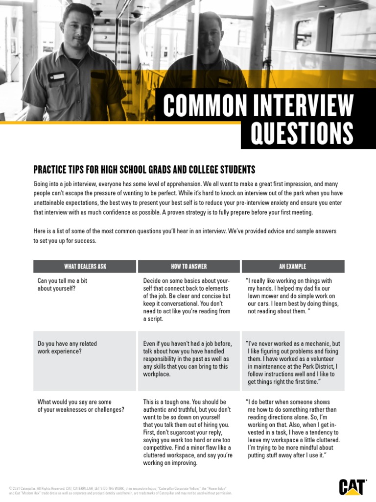 Common Interview Questions | PDF | Job Interview | Psychology