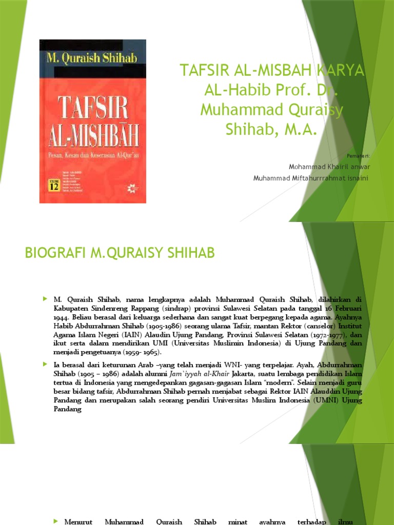 TAFSIR AL-MISBAH KARYA AL-Habib Prof | PDF