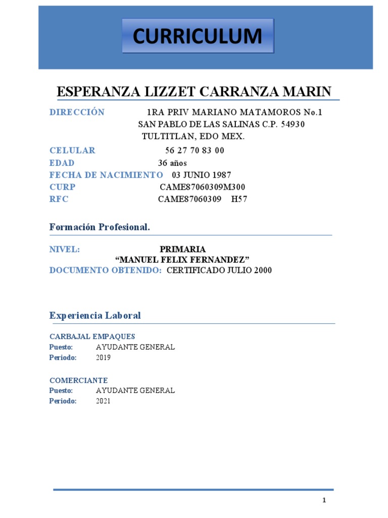 Curriculum Alberto Jorge Monroy Rodriguez | PDF