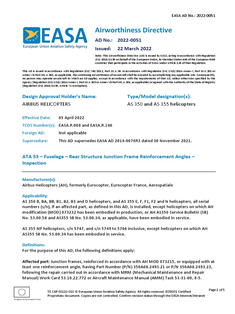 EASA_AD_2022-0051_1 | PDF