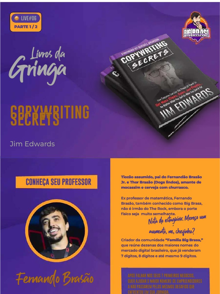 Copywriting Secrets Livros Da Gringa | PDF | Dinheiro | Publicidade