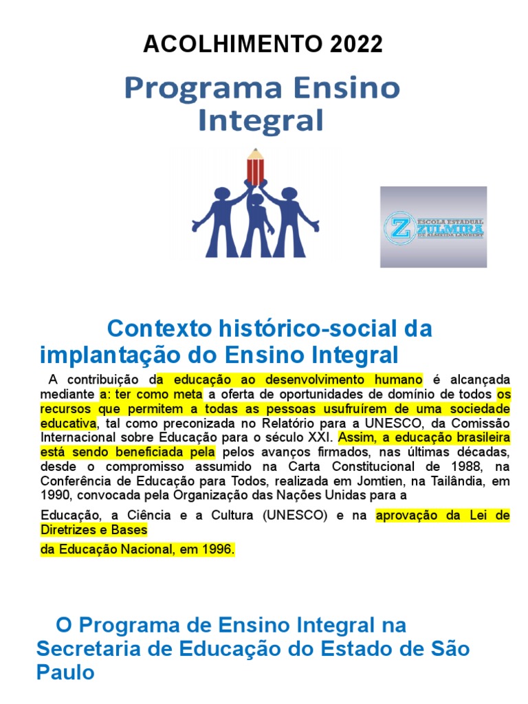 Slides Acolhimento | PDF | Aprendizado | Pedagogia