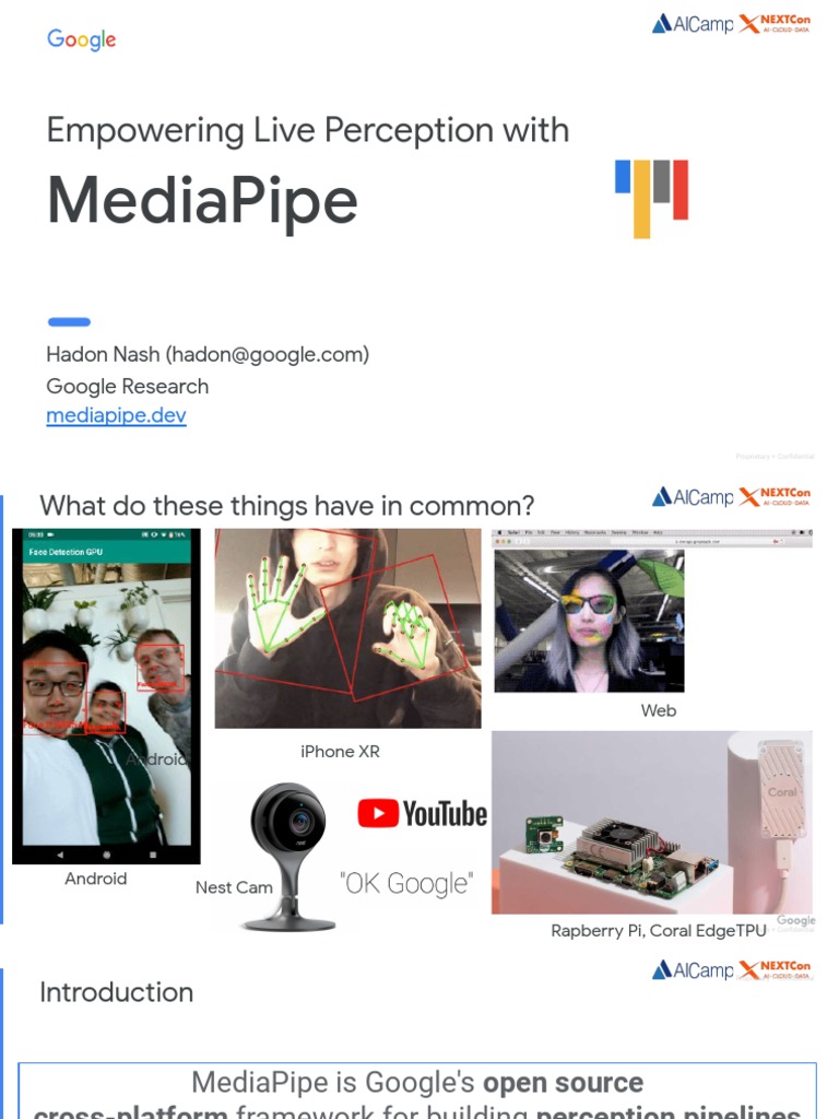 MediaPipe: Building Perception Pipelines | PDF | Rendering (Computer ...