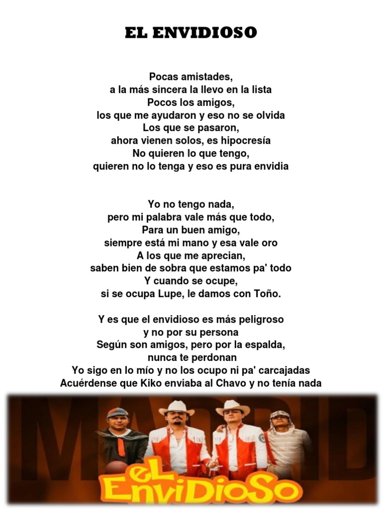 El Envidioso | PDF