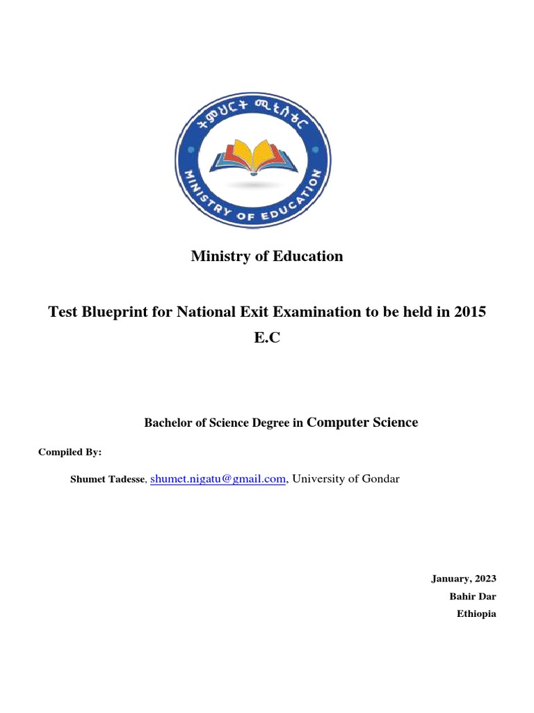 Test Blueprint Computer Science | PDF | Computer Programming ...
