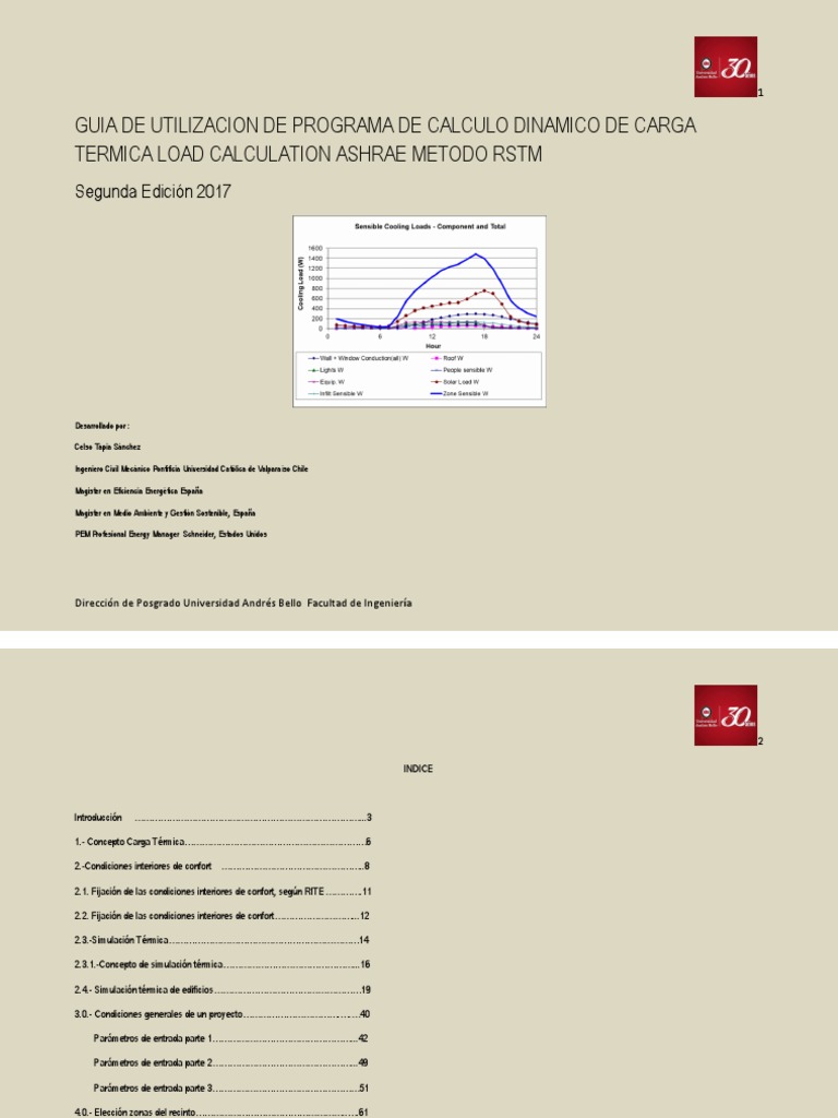 Guia de Utilizacion de Programa de Calculo Termico Rev1 | Descargar gratis PDF | Calor | Temperatura