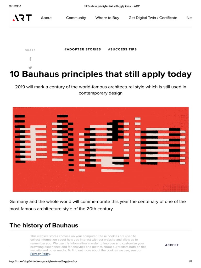 10 Bauhaus Principles That Still Apply Today - .ART | PDF