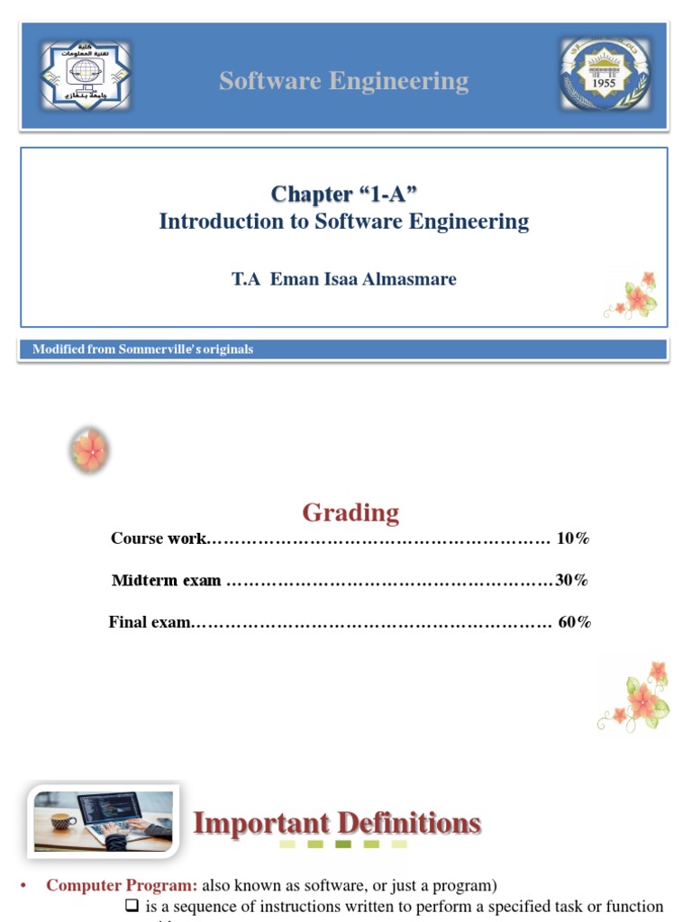 Chapter1 SE201 | PDF