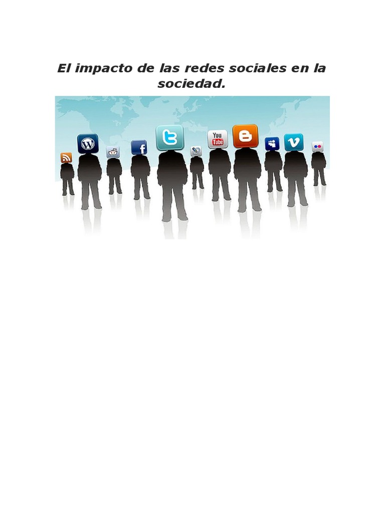 El Impacto de Las Redes Sociales en La Sociedad | PDF