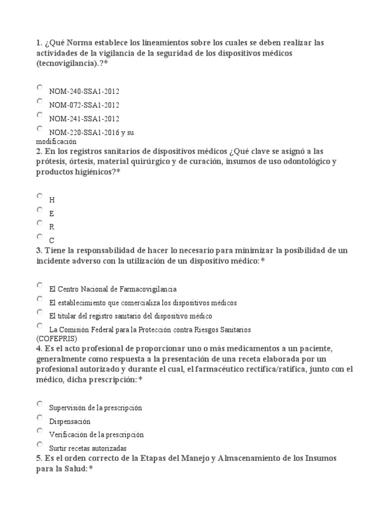 Examen Sicad | PDF | Farmacia | Medicamentos con receta