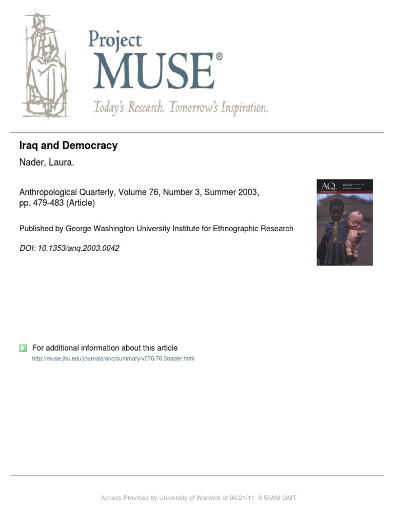 Iraq and Democracy | PDF | Iraq | Democracy